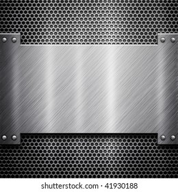 Metal Template Background Silver Pack Stock Illustration 41930188 ...