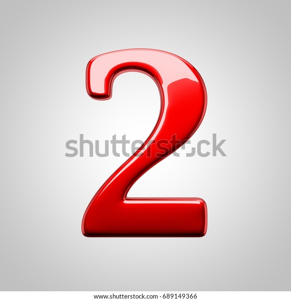 Metallic Red Number 2 3d Render Stock Illustration 689149366 | Shutterstock