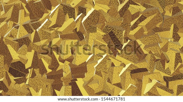 Metallic Tile Pattern Golden Background Golden Stock Illustration ...