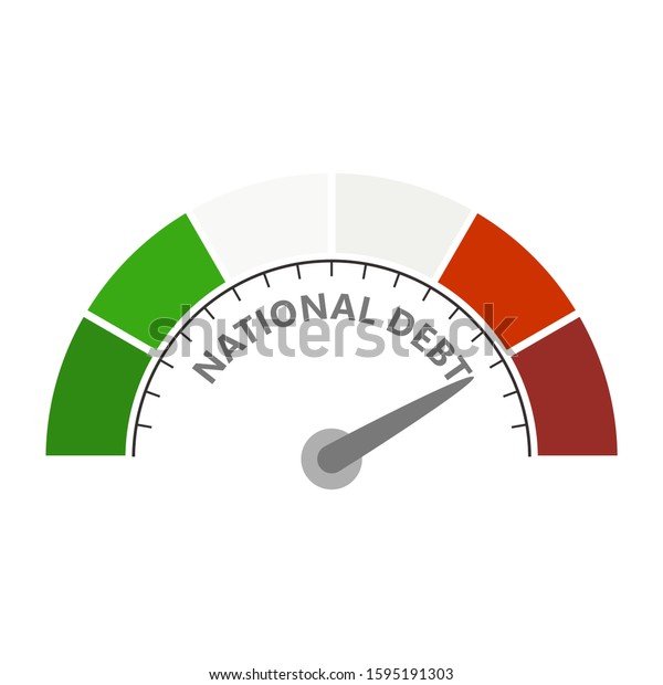 Meter Read High Level National Debt Stock Illustration 1595191303 ...