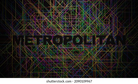3d Illustration Metro Map 3d Illustration Stock Illustration 2089265611