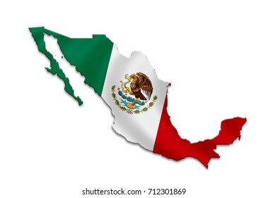 Vektor Stok Mexico Map Shadow Effect (Tanpa Royalti) 211952560 ...