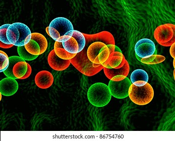 Cell Colors Stock Illustration 115400506