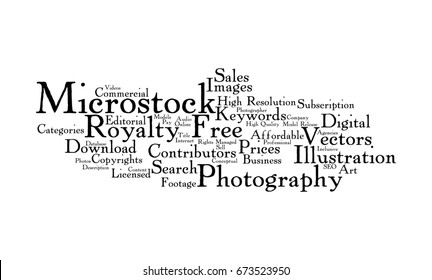 Micro Stock Word Cloud Stock Illustration 673523950 | Shutterstock