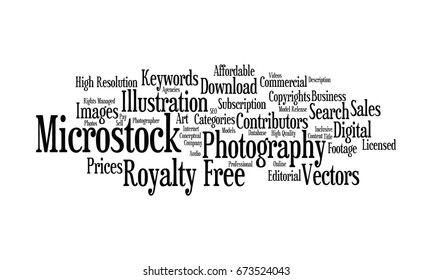 Micro Stock Word Cloud Stock Illustration 673524043 | Shutterstock