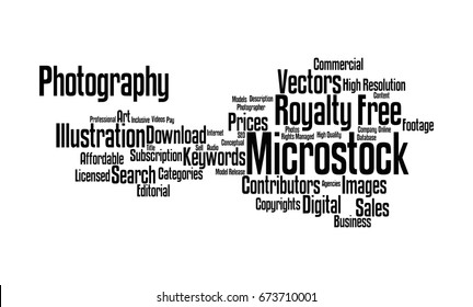 Micro Stock Word Cloud 스톡 일러스트 673710001 | Shutterstock