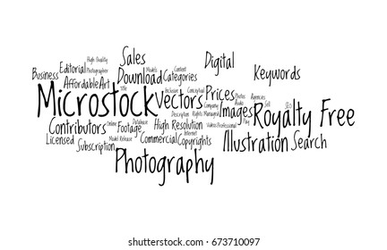 Micro Stock Word Cloud Stock Illustration 673710097 | Shutterstock