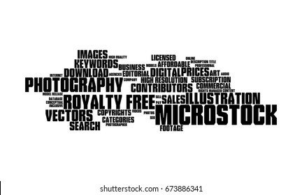 Micro Stock Word Cloud Stock Illustration 673886341 | Shutterstock
