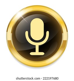 Microphone Button Stock Illustration 222197680 | Shutterstock