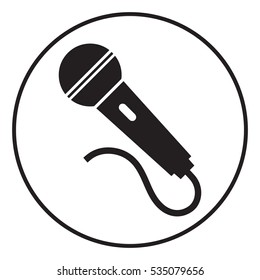Hand Held Microphone Icon Stock Vector (Royalty Free) 257891825 ...
