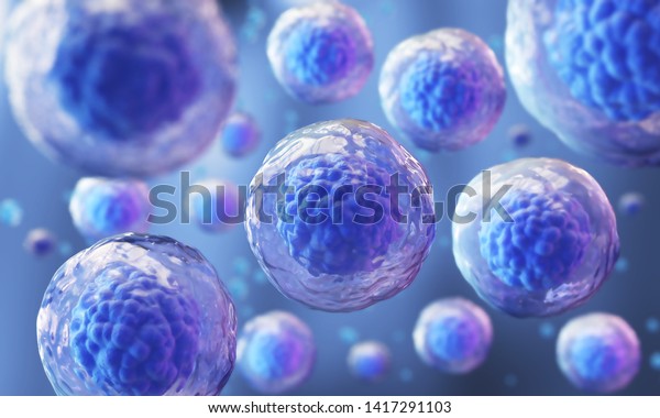 Microscope Cell Embryonic Stem Cells Cellular Stock Illustration 1417291103