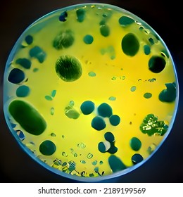 Microscopic View Bacteria Illustration Stock Illustration 2189199569 ...