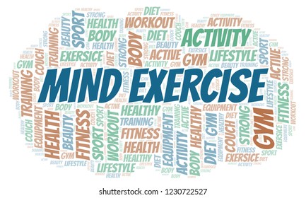 Mind Exercise Word Cloud Stock Illustration 1230722527 | Shutterstock
