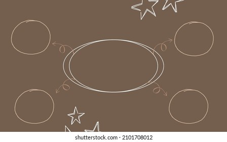 Mind Map Design Simple Background Stock Illustration 2101708012 ...