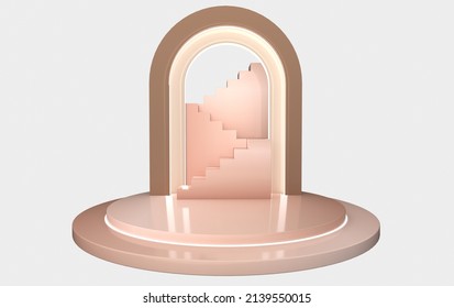 Mini Stage Design 3d Render Stock Illustration 2139550015 | Shutterstock