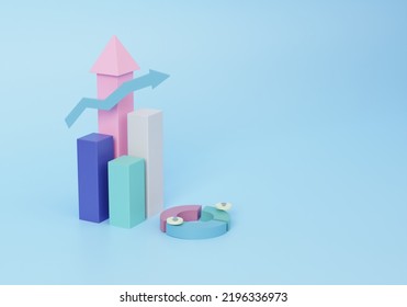 Minimal Isometric Data Analytics Growth Statistics Stock Illustration ...