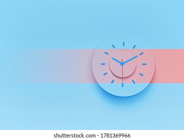 Minimal Time Concept Background Clock Copy Stock Illustration ...
