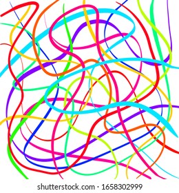 Minimalistic Design Colored Lines Lines Different Stock Illustration ...