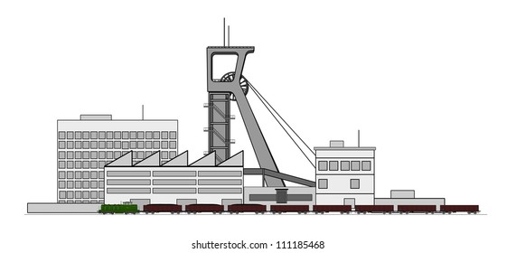 Mine shaft headgear : 68 illustrations, images et images vectorielles ...