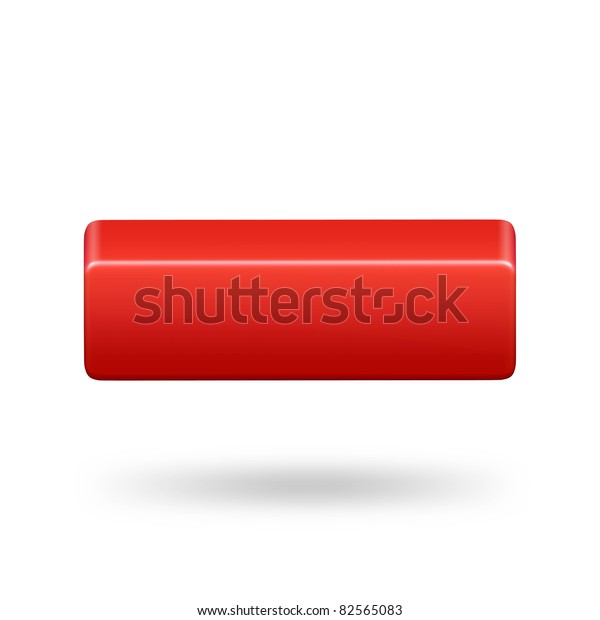 Minus Icon Red On Isolated White Stock Illustration 82565083