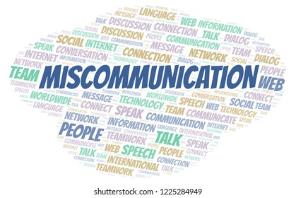 Miscommunication Word Cloud Stock Illustration 1225284949 | Shutterstock
