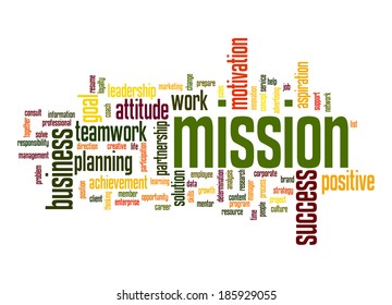 Mission Word Cloud Stock Illustration 185929055 | Shutterstock