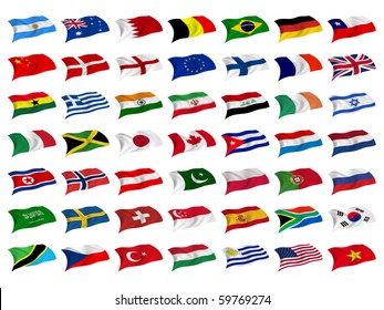 Mix Flags Stock Illustration 60131977
