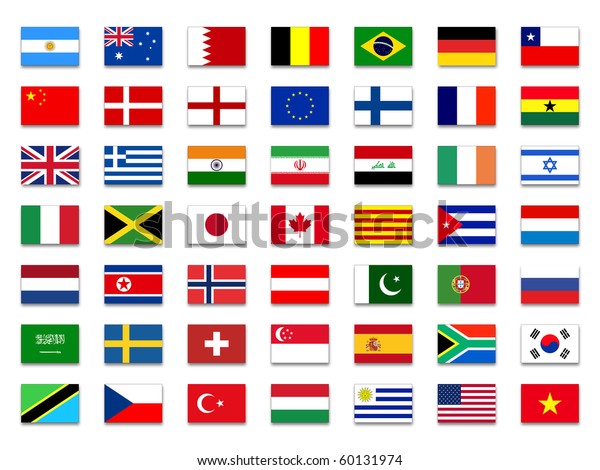 Ilustrações stock, imagens e vetores de Mix Flags 60131974