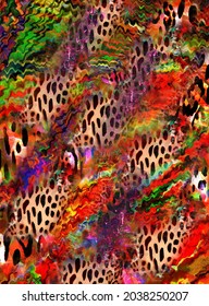 Mixed Color Background Pattern Work Stock Illustration 2038250207 ...