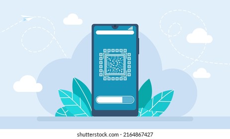 Mobile Chip Screen Shows Cpu Abstract Stock Illustration 2164867427 ...