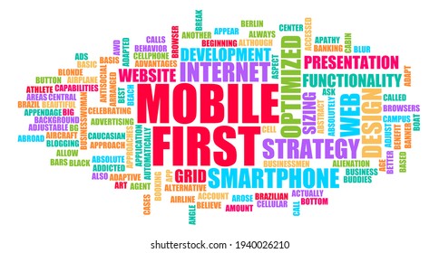 Mobile First Strategy Technology Concept Stock Illustration 1940026210 ...