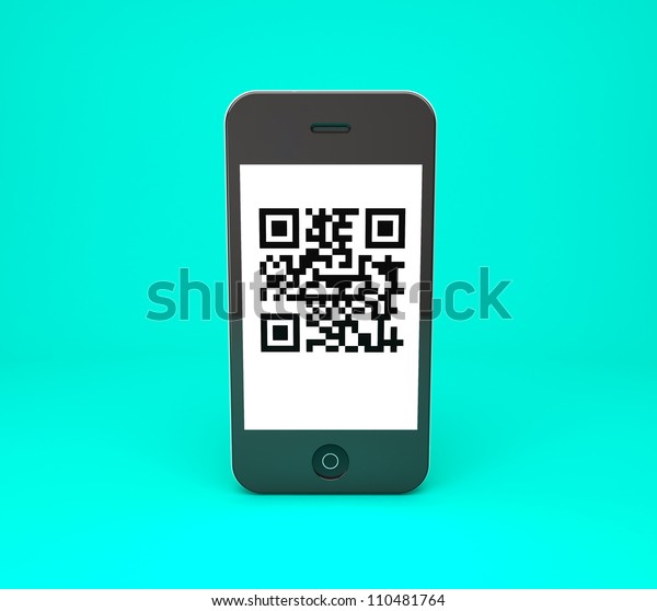 Mobile Phone Qr Code Stock Illustration 110481764 | Shutterstock
