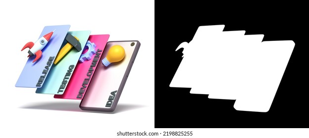 Mobile Software Development Concept Stages Application Stock ... Mobile Software Development Concept Stages Application Stock ...
