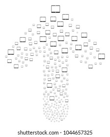 Mobile Tablet Pattern Done Group Upwards Stock Illustration 1044657325 ...