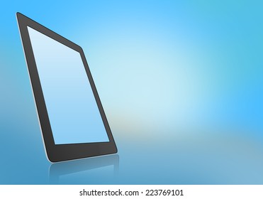 Mobile Tablet Reflection Under Base Stock Illustration 223769101 ...