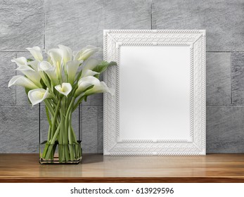 Mock Blank Frame 3d Rendering Stock Illustration 613929596 | Shutterstock