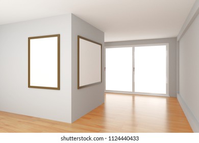 Mock Empty Room 3d Rendering Stock Illustration 1124440433 | Shutterstock