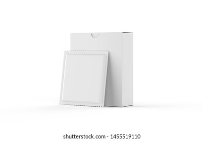 Mock Template Sachet Packaging Box Food Stock Illustration 1455519110 ...