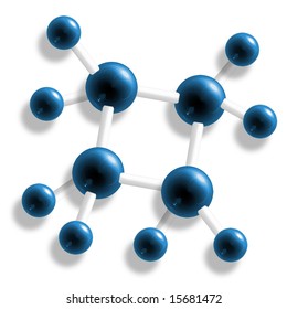 Pure Silicon Si Silicium Crystal Structure Stock Illustration 124138480 ...