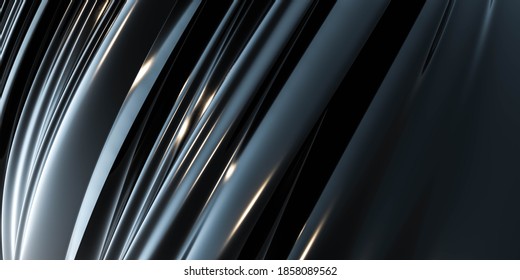 Modern Abstract Black Surface Reflection Curves Stock Illustration ...