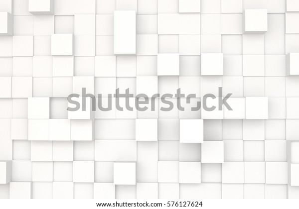 Modern Abstract White Texture Cube Box Stock Illustration 576127624