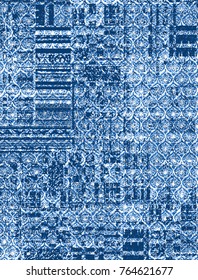 Modern Blue Check Pattern Stock Illustration 764621677 | Shutterstock