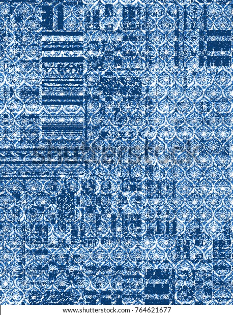 Modern Blue Check Pattern Stock Illustration 764621677 | Shutterstock