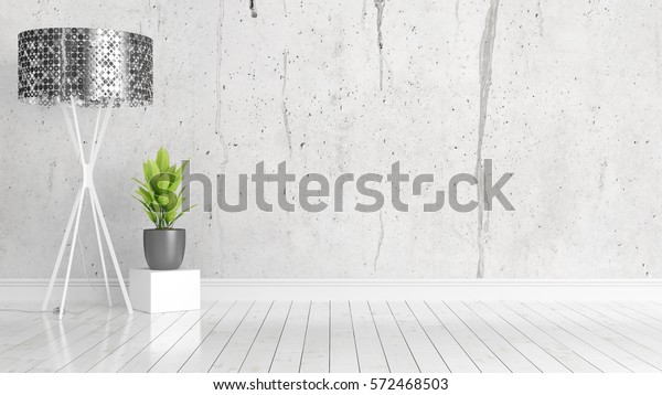 Modern Bright Interior 3d Rendering Stock Illustration 572468503