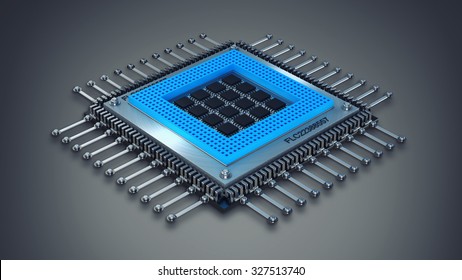 Modern Central Computer Processors Cpu On Stock Illustration 327513740 ...