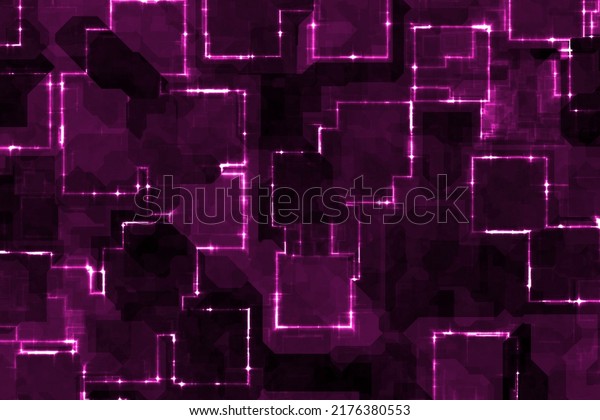 Modern Creative Pink Technology Electronic Glowing Stock Illustration ...