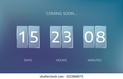 Modern Design Web Countdown Banner Concept Stock Illustration ...