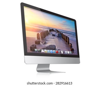 Modern Digital Computer Device On White Stock Illustration 286637768
