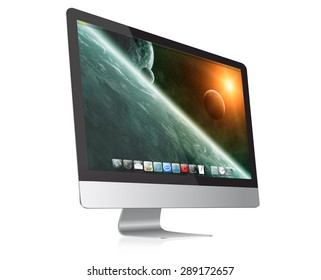 Modern Digital Computer Device On White Stock Illustration 286637768