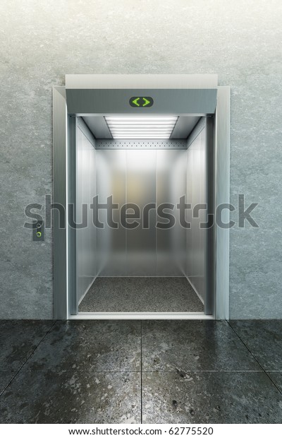 Modern Elevator Open Doors Stock Illustration 62775520 | Shutterstock